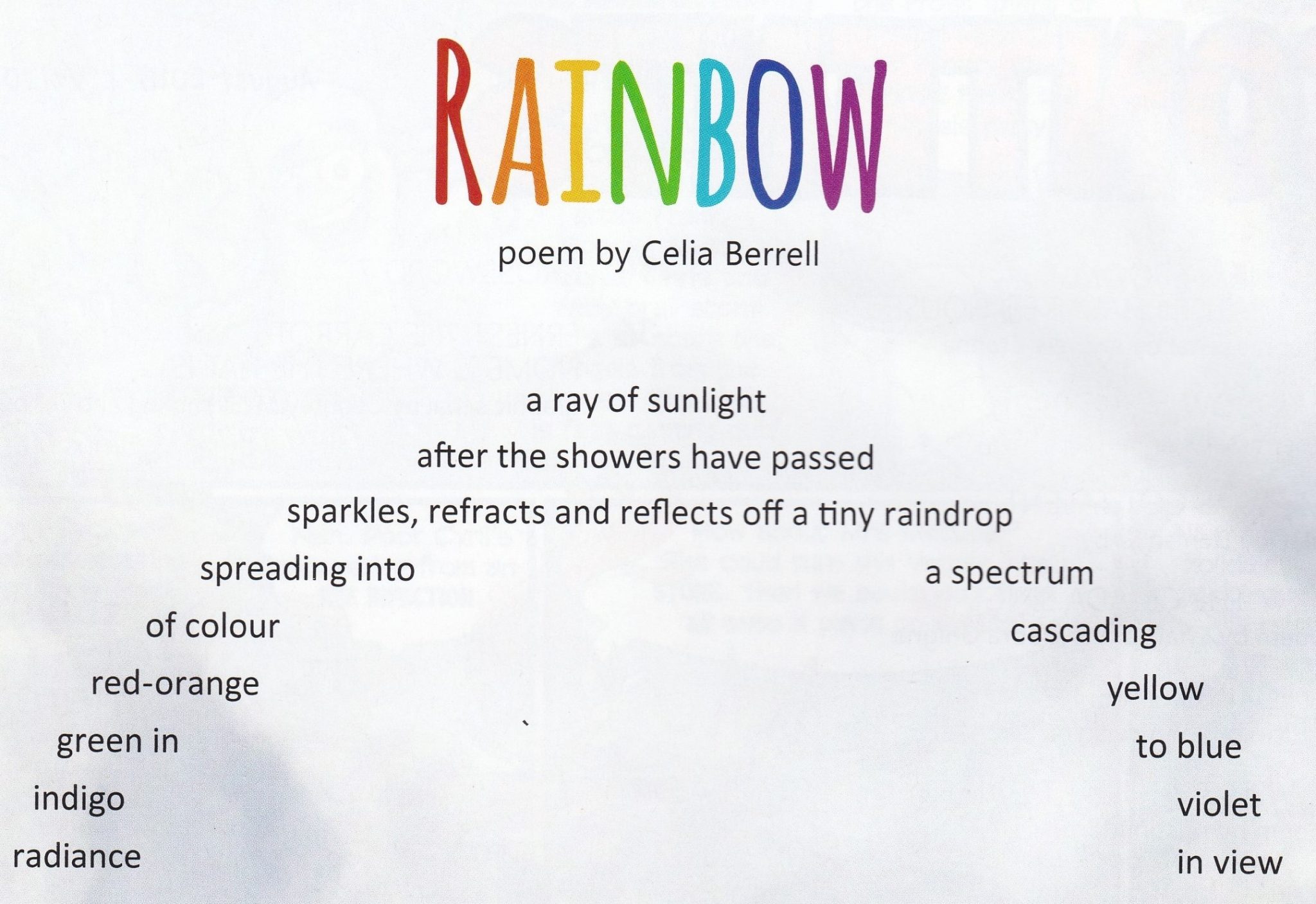 Published Poems – Science Rhymes - Scientific Poetry & Environmental Poems